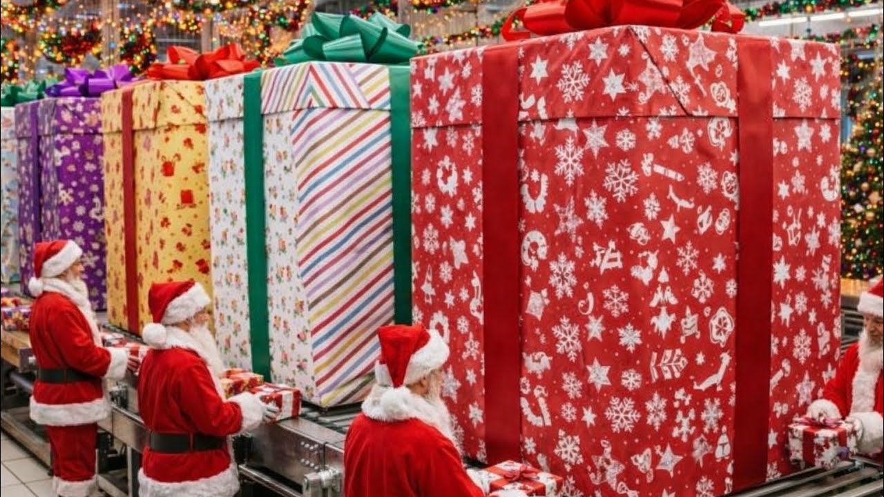 How Christmas Gift Boxes Are REALLY Made 😱 Inside the High-Tech Factory ...