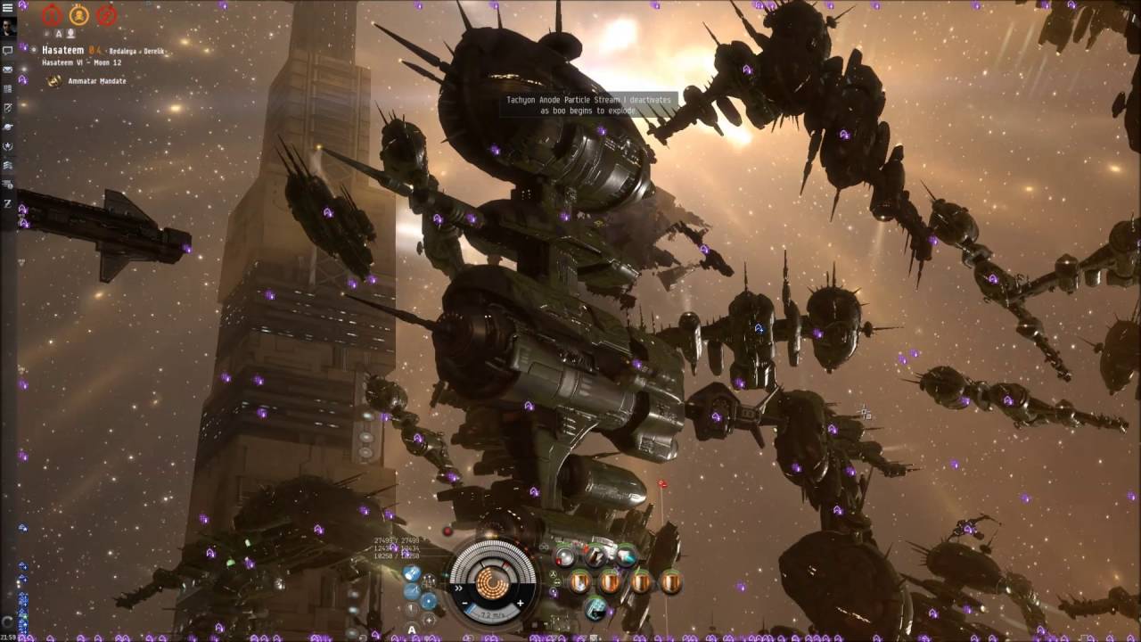 EVE Online: Chimera (Carrier) vs. Nightmare-Fleet in Hasateem (0.4 ...