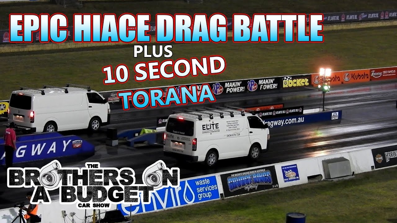 Epic Hiace Drag Battle - Easy 10 second Torana - YouTube