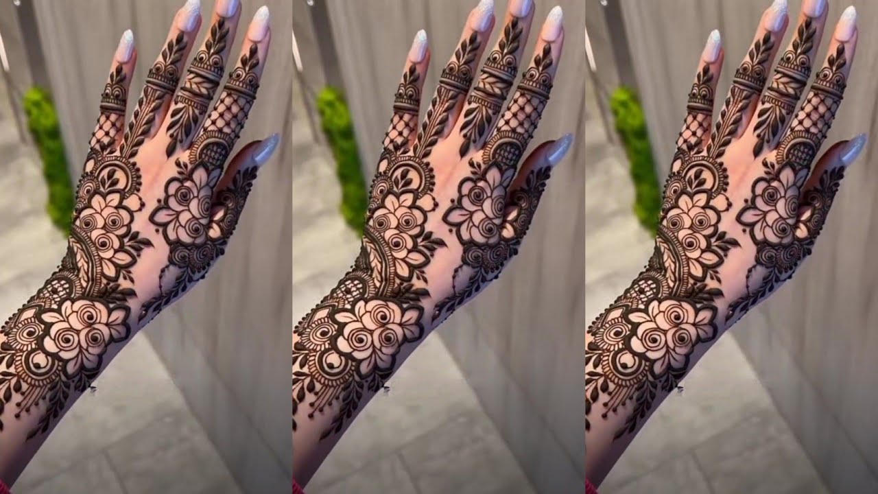 Very Easy Wedding, mehidy dezain | Bridal, mehedi dijain | Simple ...