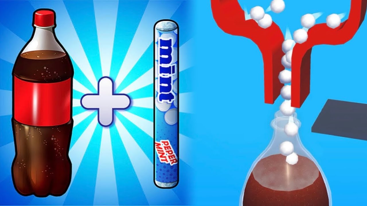 Coke & Mentos || Drop & Explode: Soda Geyser || iOS/Android - YouTube