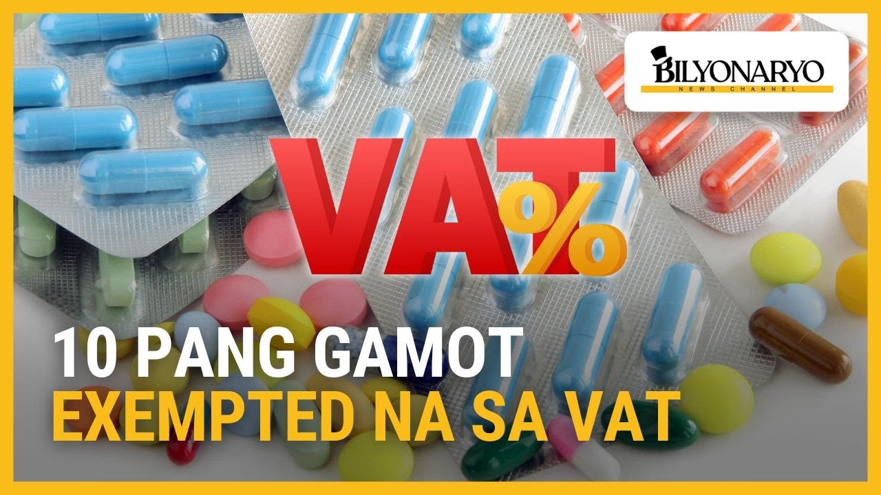 Gamot sa hypertension, cancer, mental illness — VAT-free na | Agenda ...