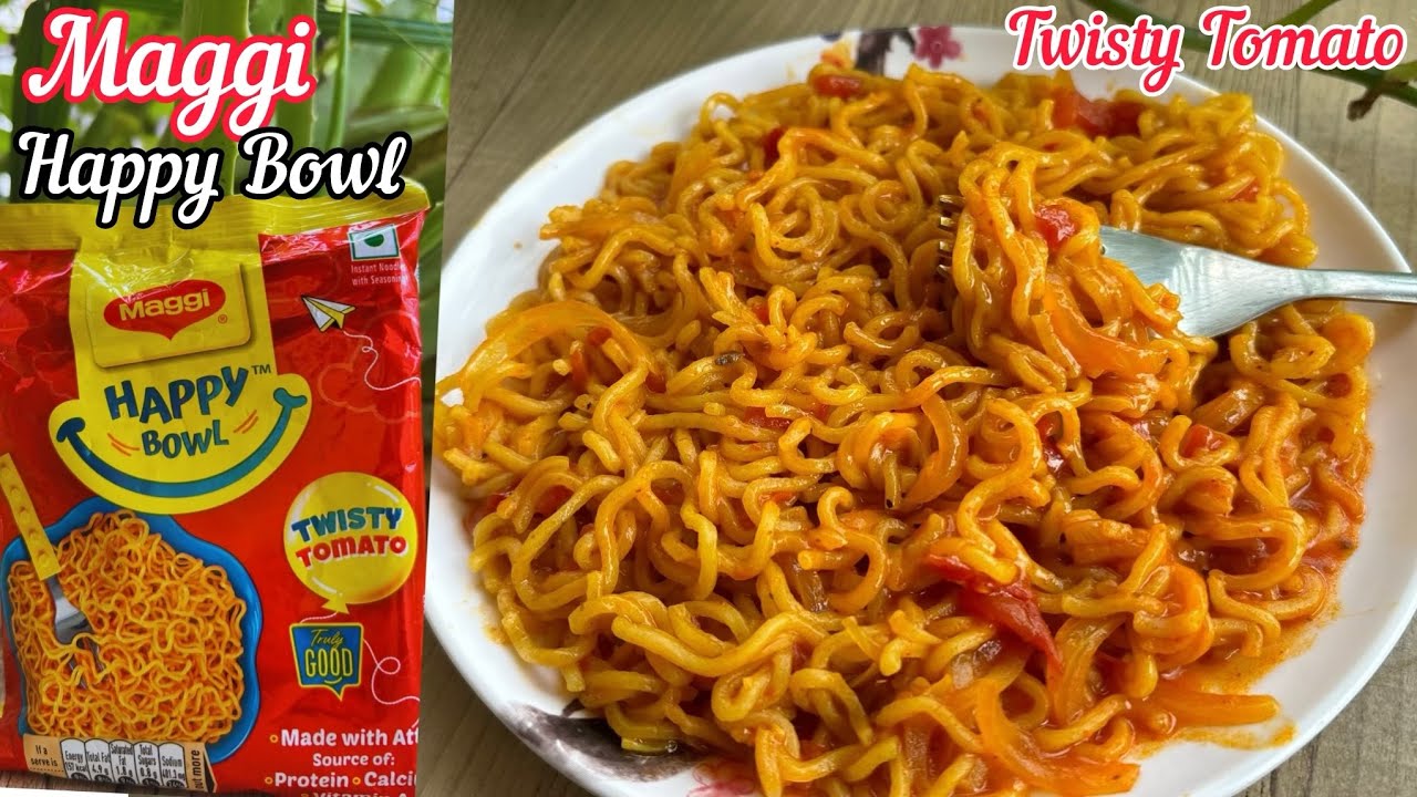 Maggi Happy Bowl | Maggi Happy Bowl Twisty Tomato Review & Recipe - YouTube