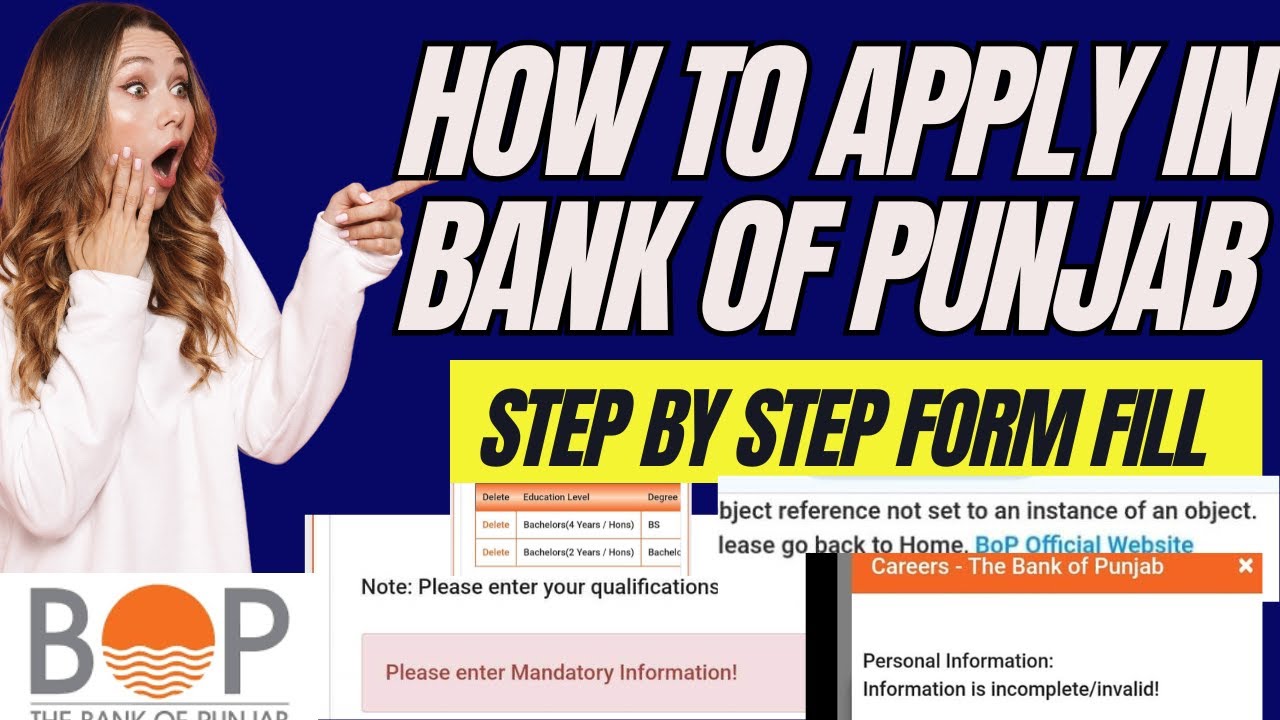 How To Apply In Bank of Punjab Jobs | Complete Apply Step By Step | BOP ...