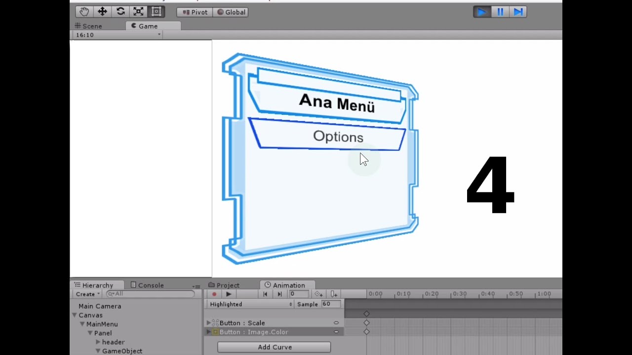 Unity 4.6 Main Menü Ders-4 - YouTube