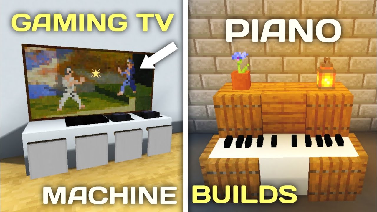 Minecraft:5+ Realistic Machine build hacks and design! - YouTube
