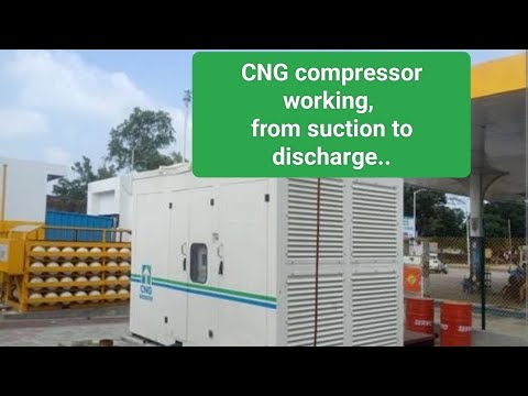 CNG compressor working principal || How machine discharge 220 bar ...