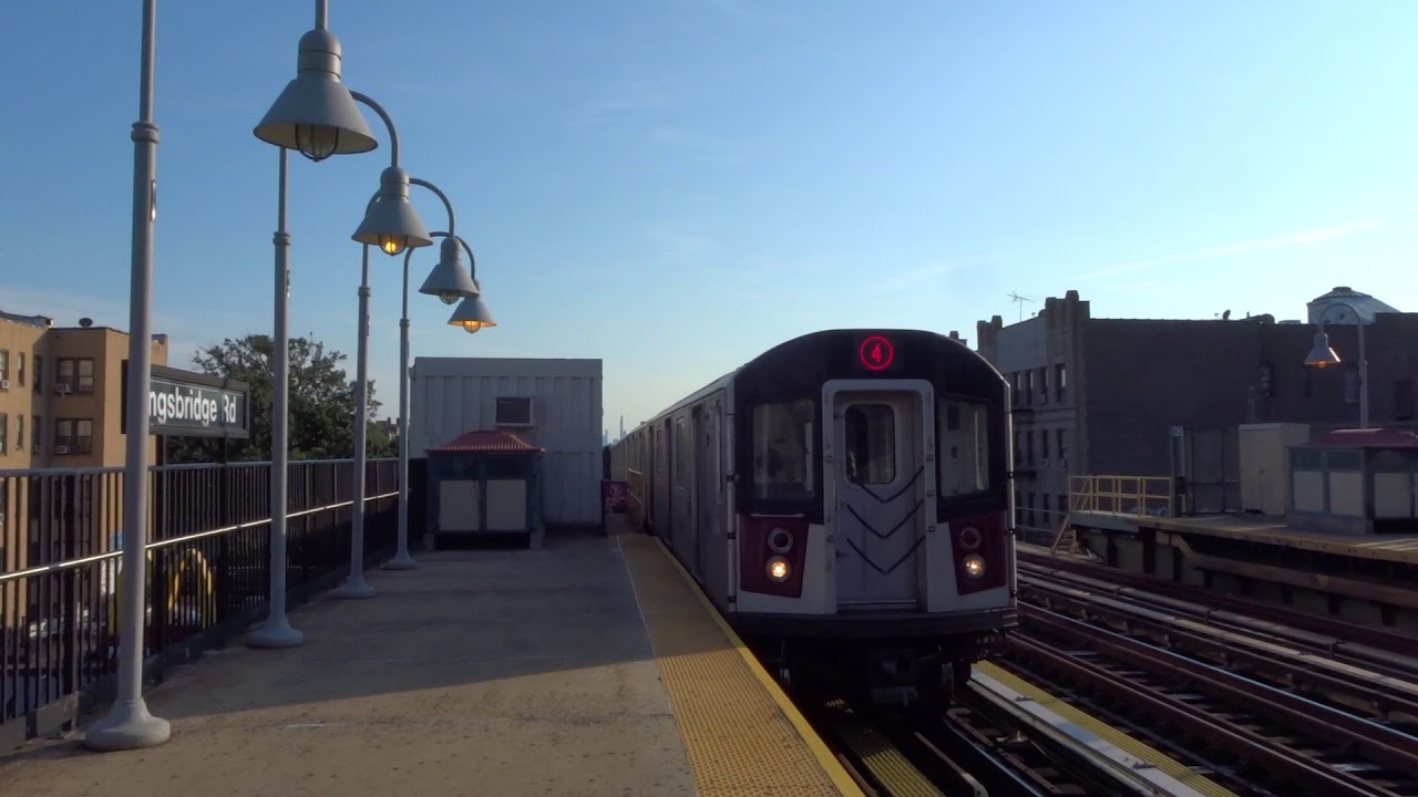 NYC Subway: Woodlawn bound R142A 4 Train entering Kingsbridge Rd - YouTube