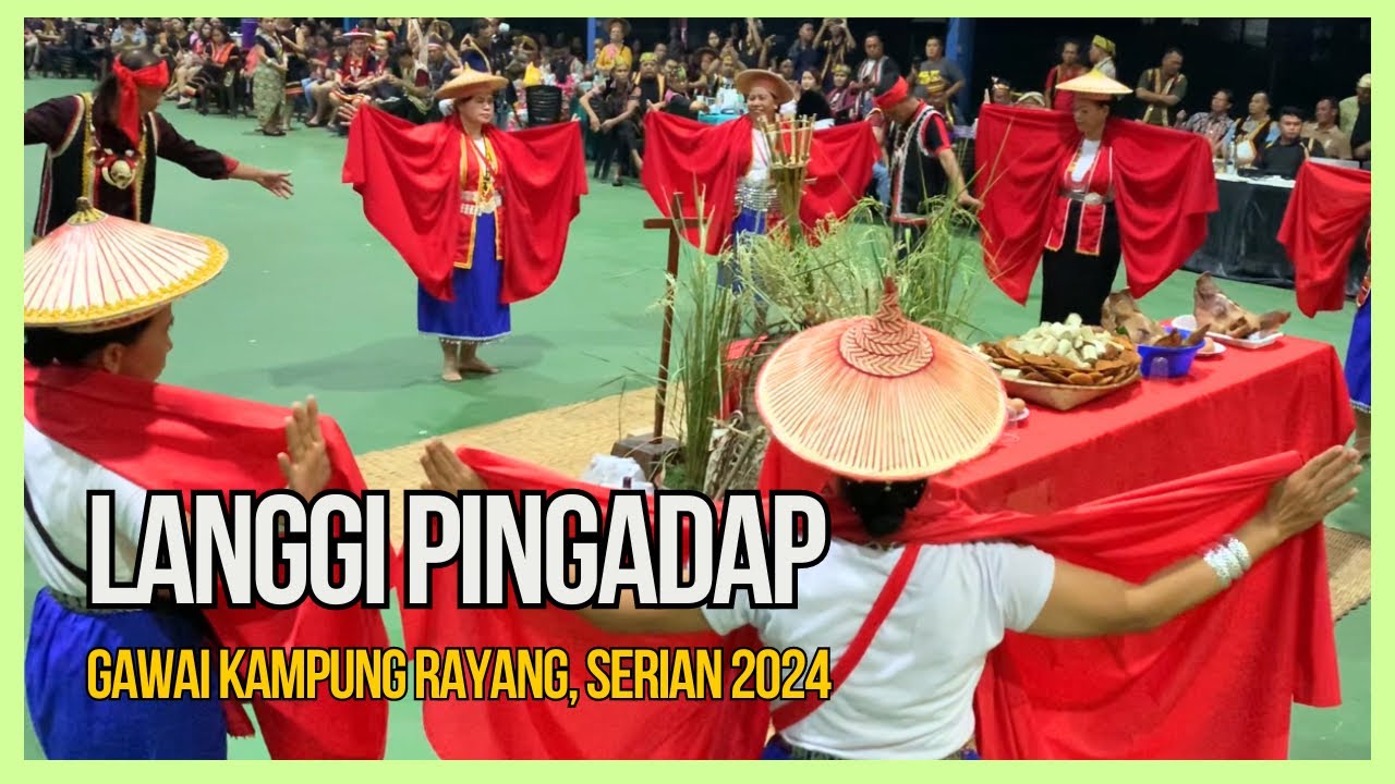 LANGGI PINGADAP • GAWAI KAMPUNG RAYANG, SERIAN SAWA 2024 - YouTube