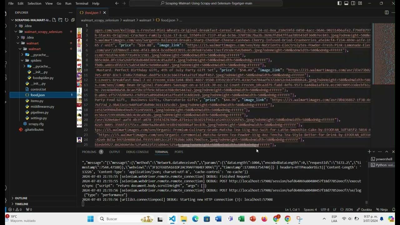 web scraping scrapy +selenium - YouTube