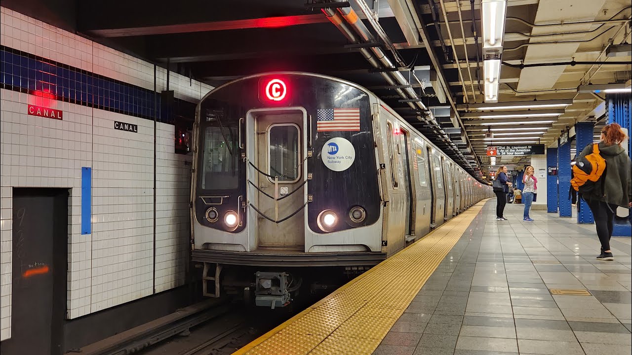 Canal Street Railfanning (4/10/23) (MTA New York City Subway A, C, E ...