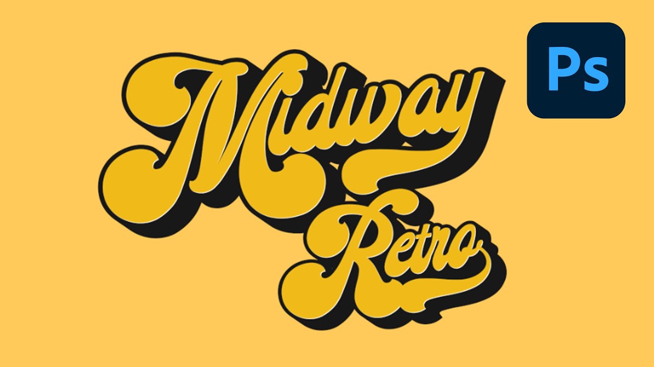 How To Use OpenType Features Midway Retro Font In Photoshop Extruded how-to-use-opentype-features-midway-retro-font-in-photoshop-extruded