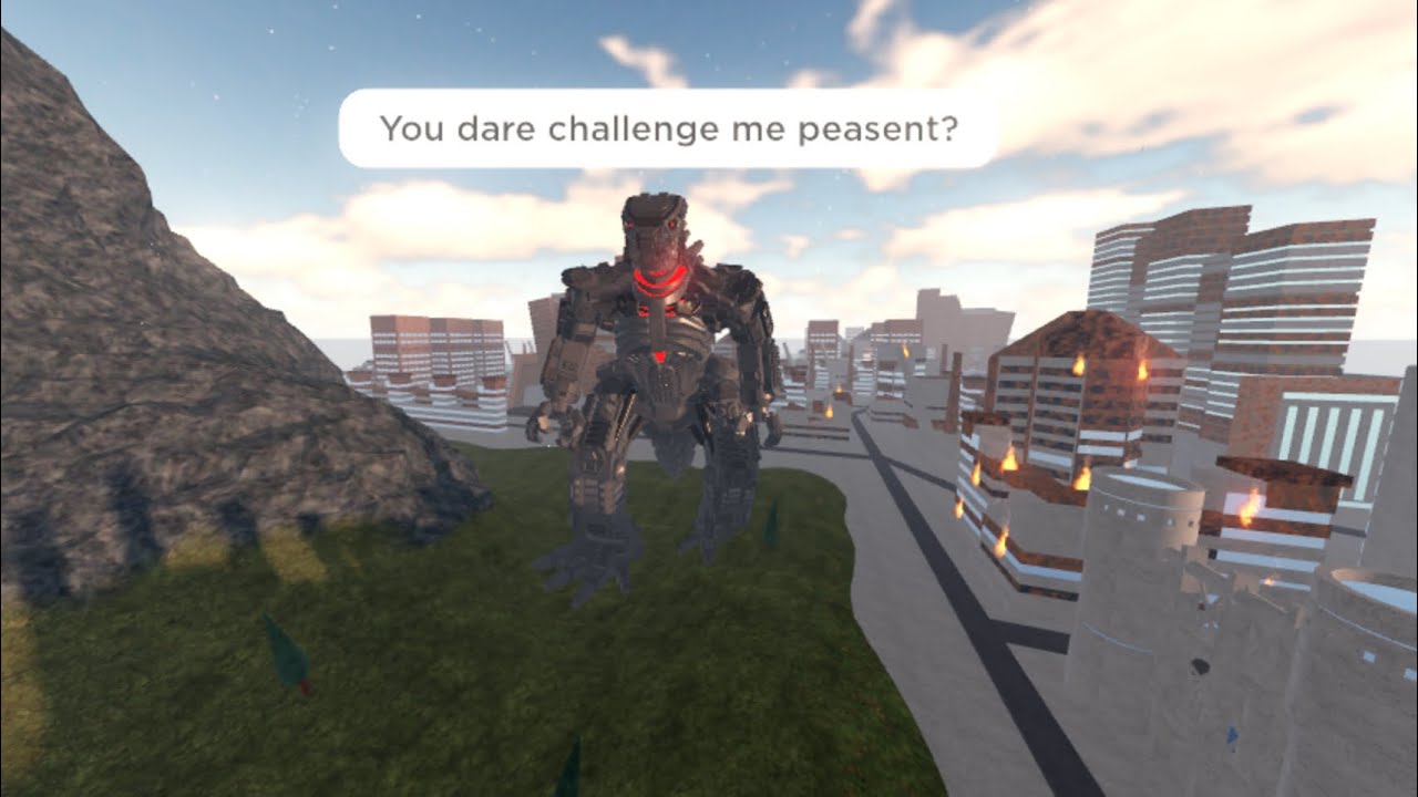 Verbalase running meme (Mechagodzilla chases him) - YouTube
