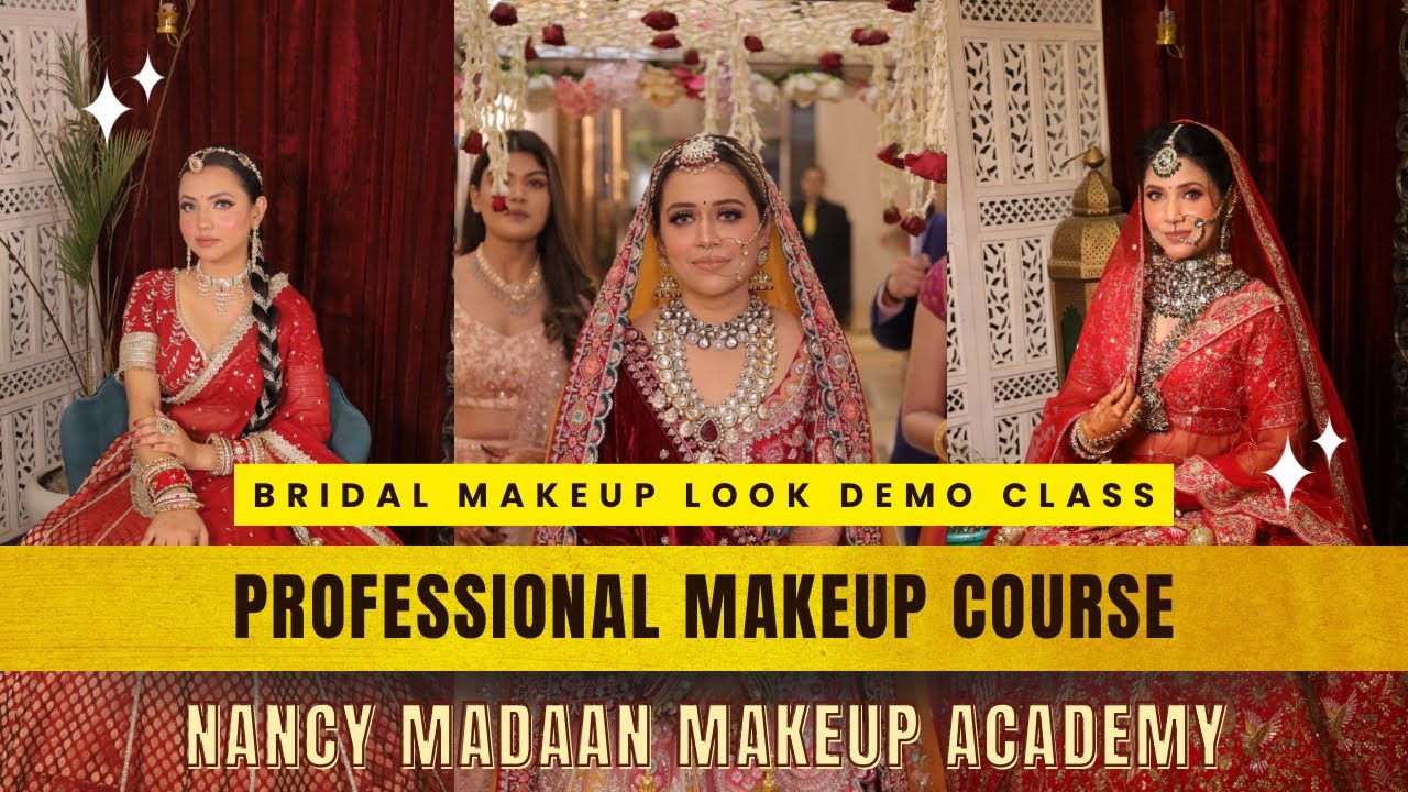 🎀 LIVE BRIDAL MAKEUP DEMO CLASS | FREE Professional Makeup Tutorial ...
