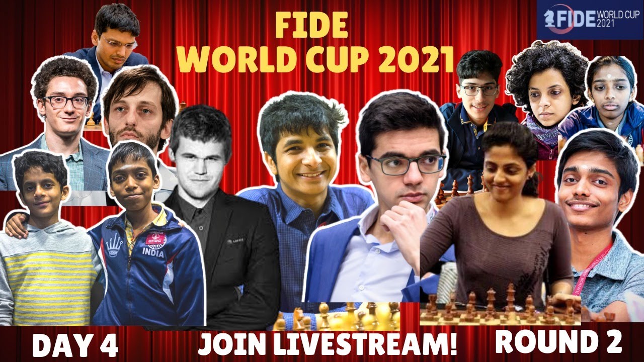 Fide World Cup 2021 || Round 2.1 || Vidit, magnus Carlsen, Anish ...