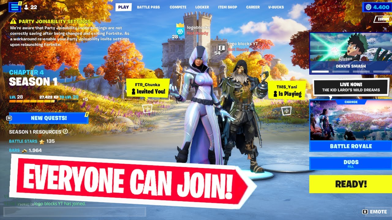 *LIVE* PLAYING FORTNITE WITH VIEWERS - Fortnite Everyone Can Join - YouTube