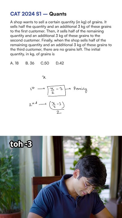 #cat2024 Slot1 Arithmetic question - YouTube