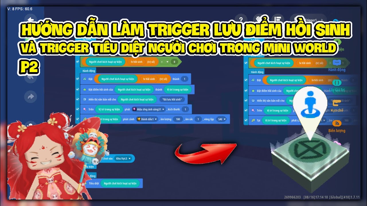 Hướng dẫn làm trigger lưu điểm hồi sinh và lưu ý khi sử dụng trigger ...