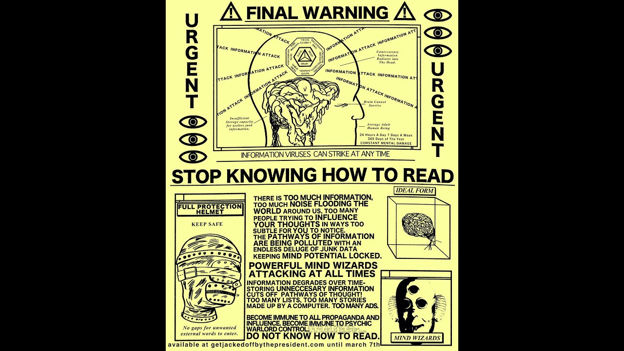 FINAL WARNING: STOP KNOWING HOW TO READ - YouTube