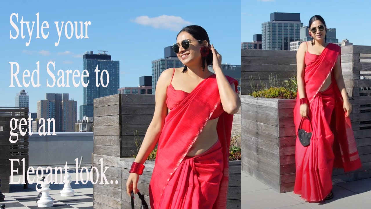 "Elevate your elegance with these red saree styling tips." || How to ...