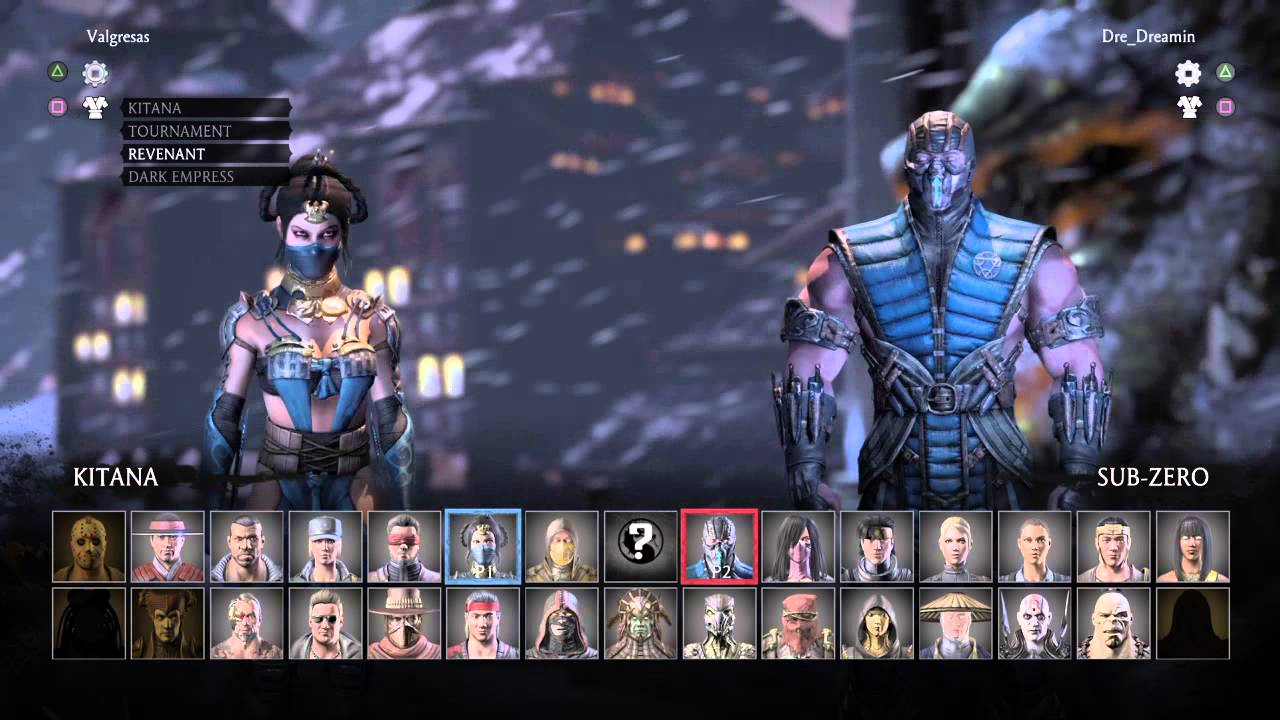 Mortal Kombat X Ranked Matches Revenant Kitana Vs Sub-Zero and Kenshi ...