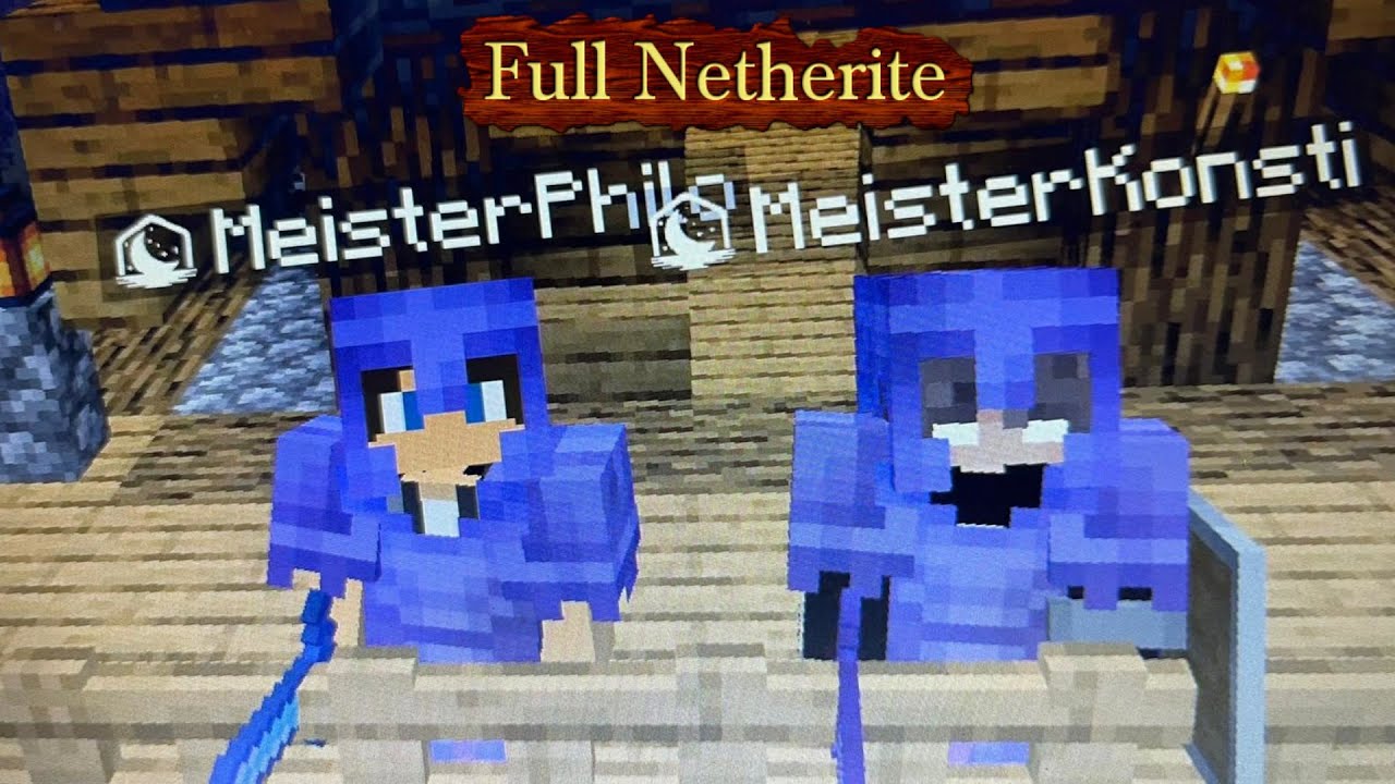 Minecraft: Into the Village - Full Netherite Rüstung mit MeisterKonsti ...