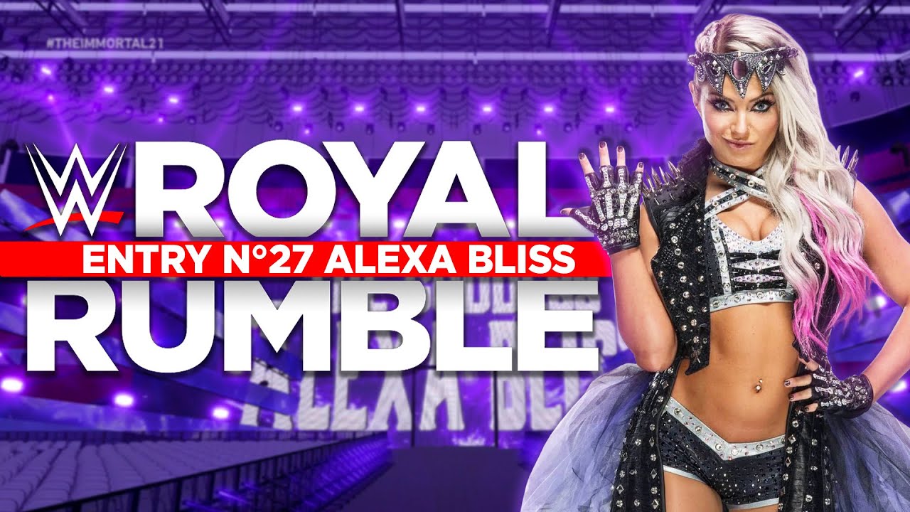 WWE ROYAL RUMBLE '22 - N.27 Alexa Bliss Entrance Stage - YouTube