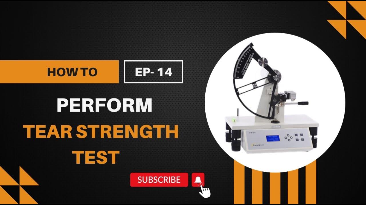 Tear Strength Test Of Paper & Paperboard (Elmendorf Tester) - YouTube