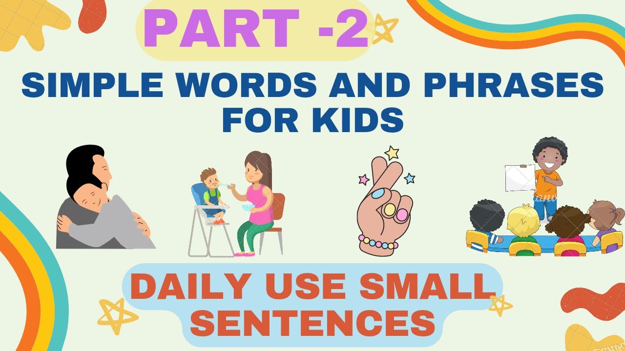 Simple words and Phrases for Kids | English Speaking At Home | How to ...