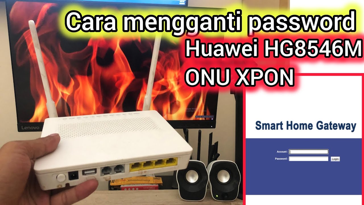 Cara ganti password modem huawei HG8546M ONU XPON - YouTube