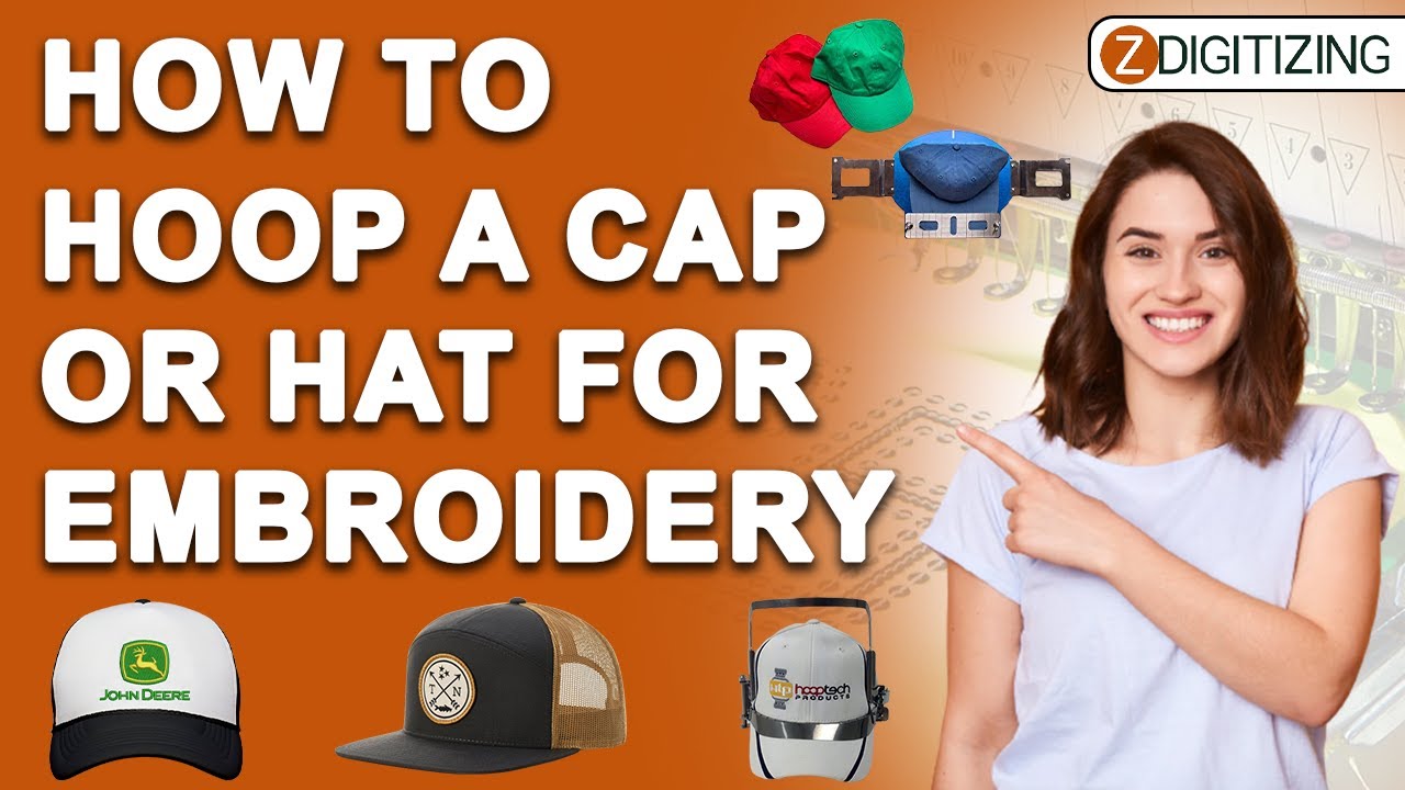How to Hoop a Cap/hat Hooping | Hooping Cap/Hat | zdigitizing - YouTube