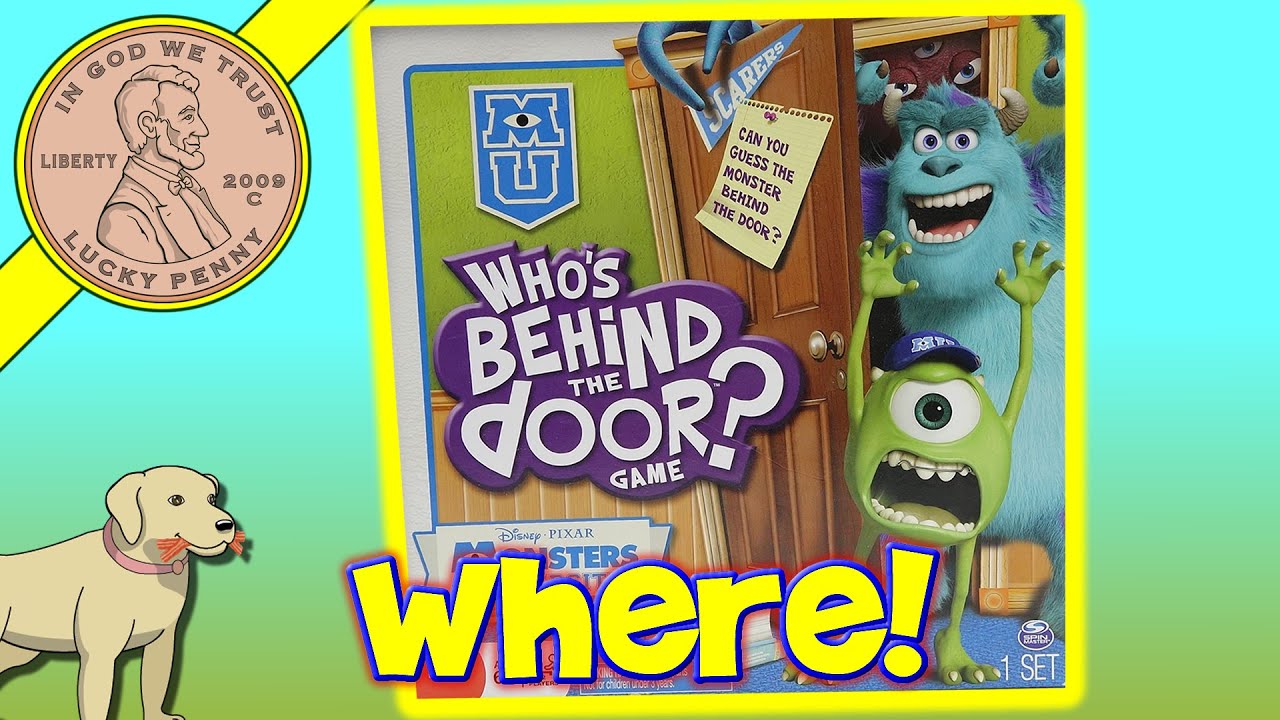 How To Play Disney Pixar Monsters University Who's Behind The Door Kids ...