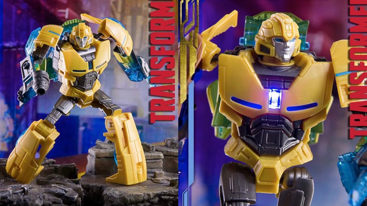 New Transformers One Energon Glow Bumblebee action figure in hand ...