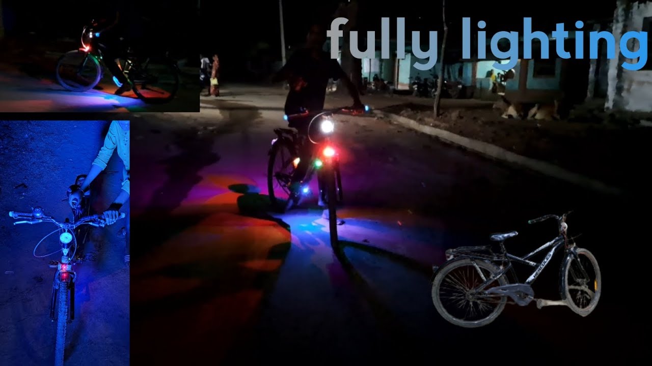 Fully lighting cycle 🚲 experiment with gang - YouTube