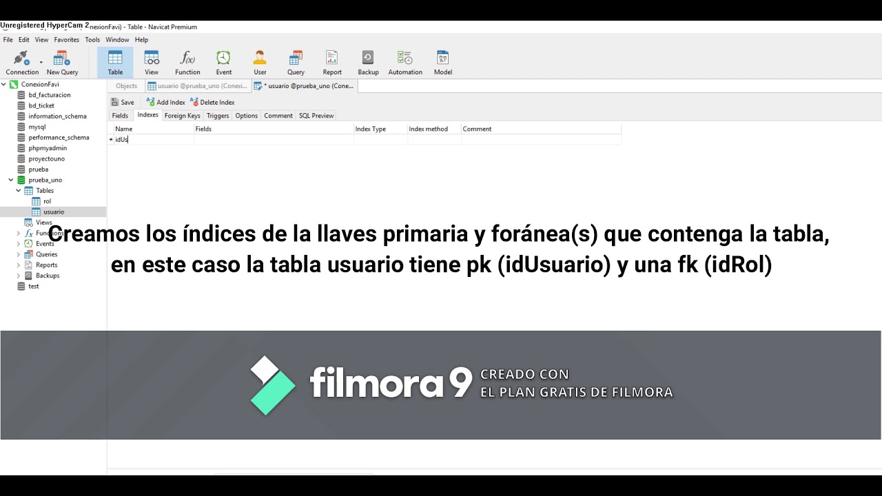 Llave foránea MySql con Navicat - YouTube