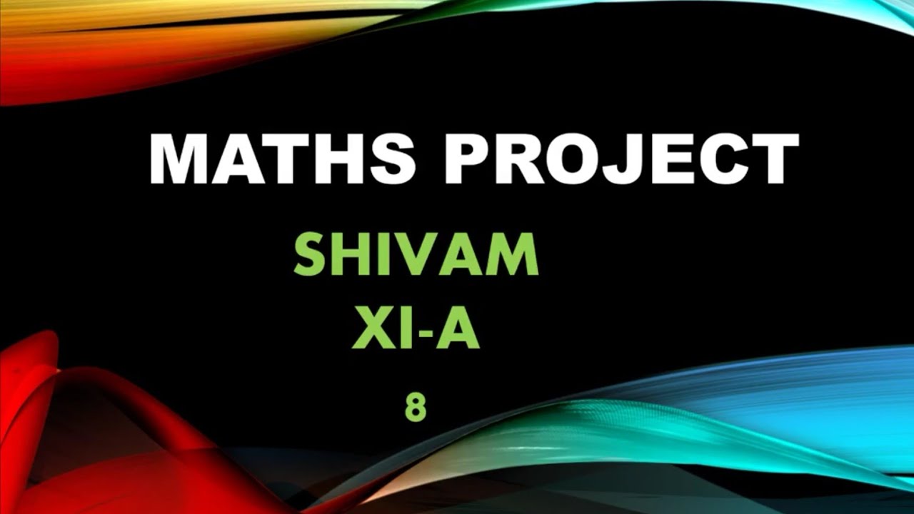 MATHS PROJECT CLASS 11 |CONIC SECTION| - YouTube