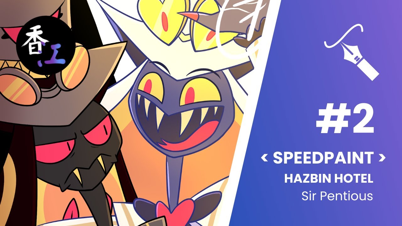 Speedpaint #2 - Sir Pentious (Hazbin Hotel) - YouTube