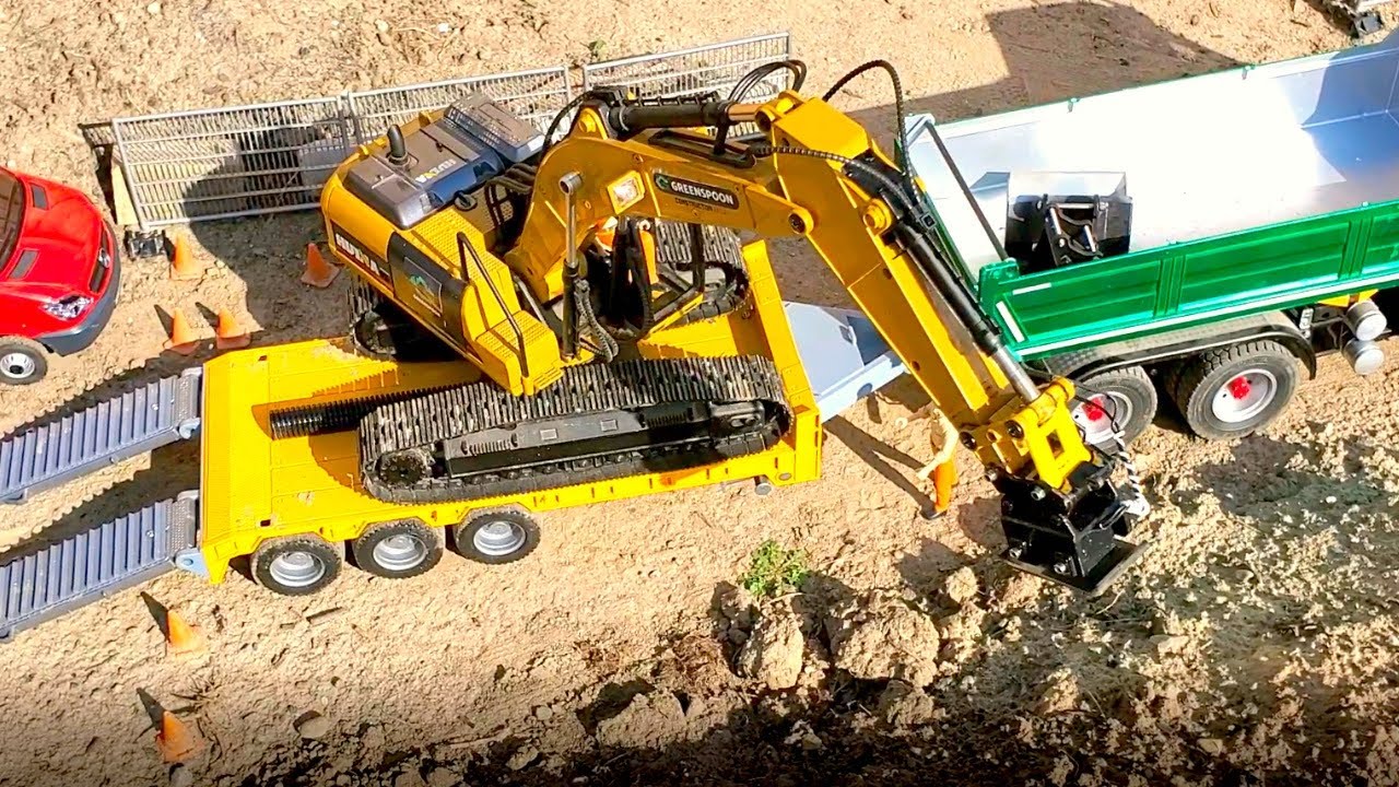 Finishing Culvert Install! Rc Scale 1:16 | RC Excavator And Dump Truck ...