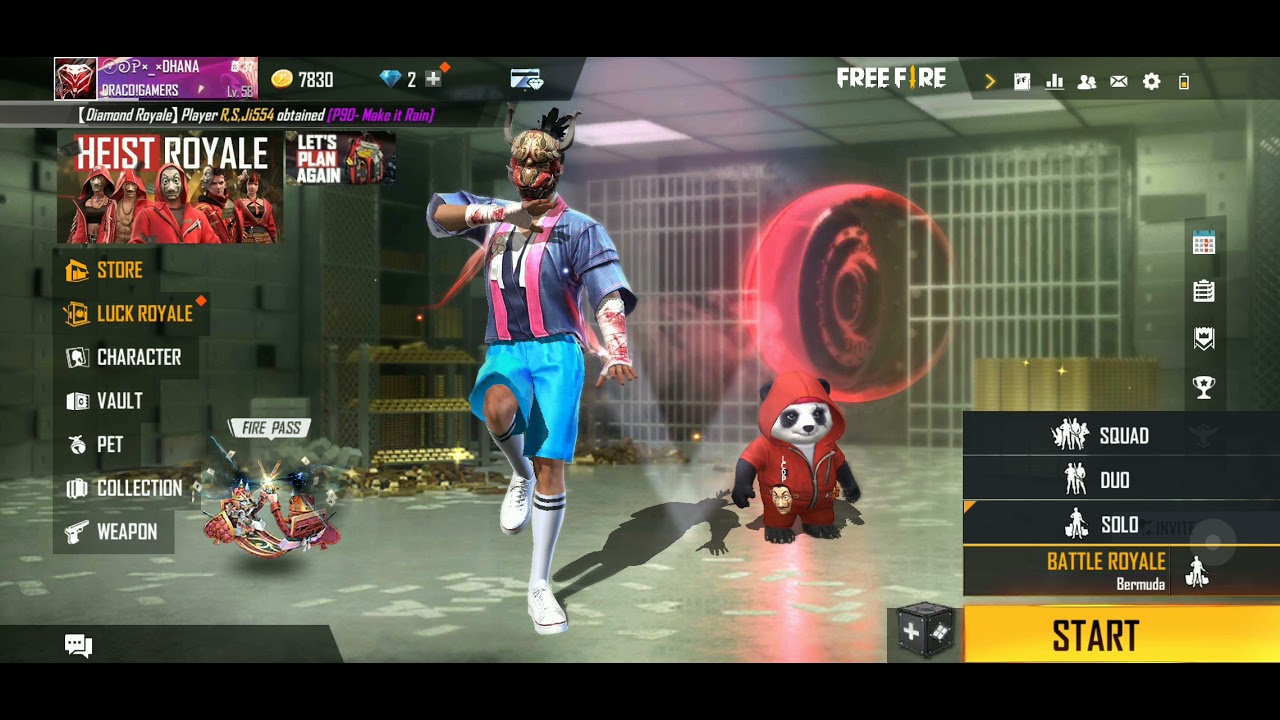 season 1 bundle top 1 for free fire - YouTube