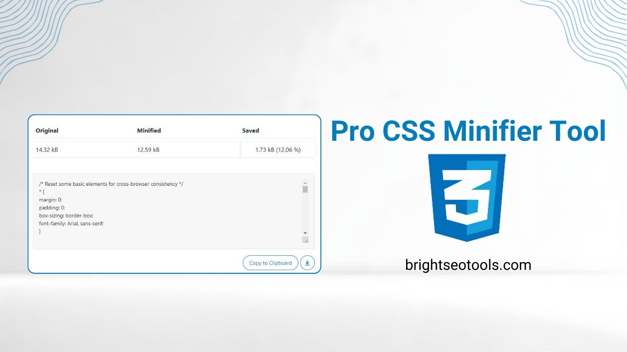 How To Use Css Minifier Step By Step Guide Bright Seo Tools Youtube