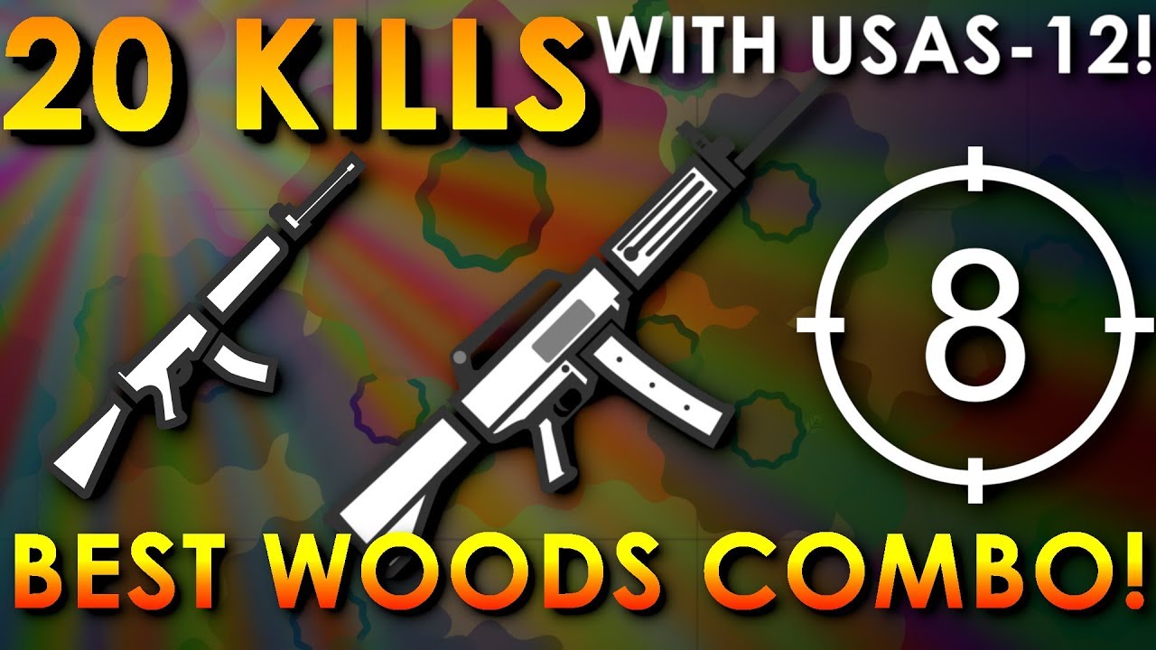 BEST WOODS COMBO! - 20 KILLS WITH USAS-12 IN SURVIV.IO SOLO SQUADS ...