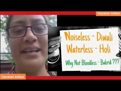 Muslim Women Massage on Bakri Eid - Killings of Innocent Animal.