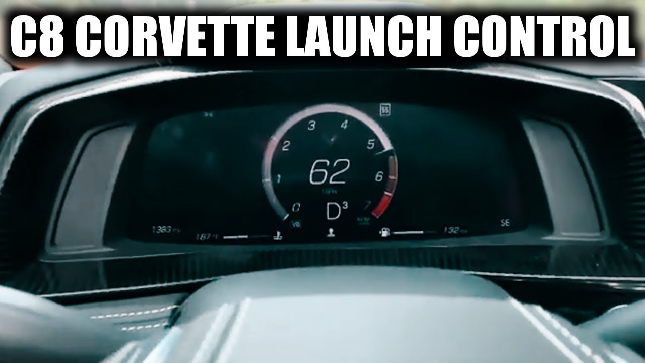 2020 Mid Engine C8 Corvette Launch Control Test - YouTube