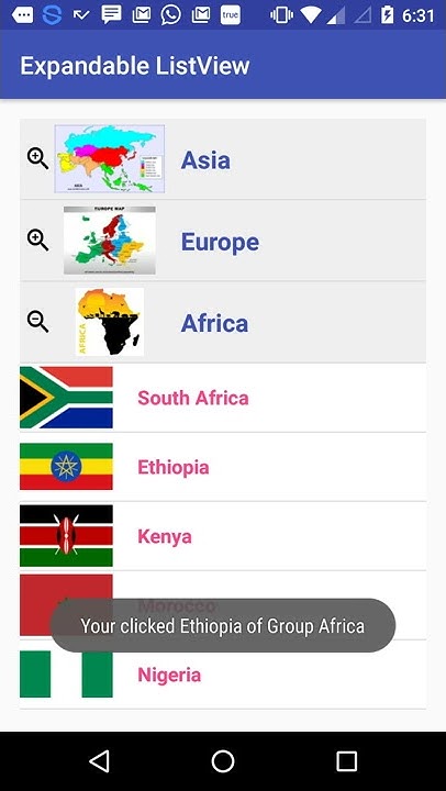 Android ExpandableListView - Customization & usage - YouTube