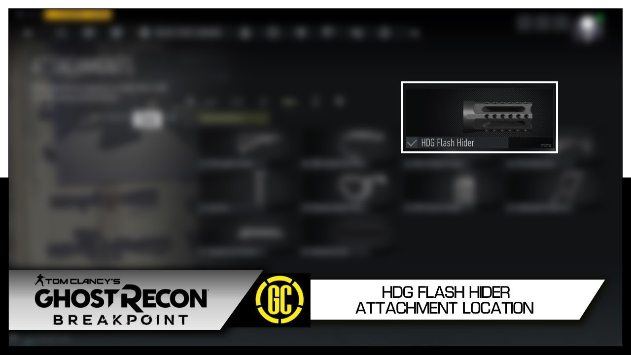 HDG Flash Hider Attachment Location | Ghost Recon Breakpoint - YouTube