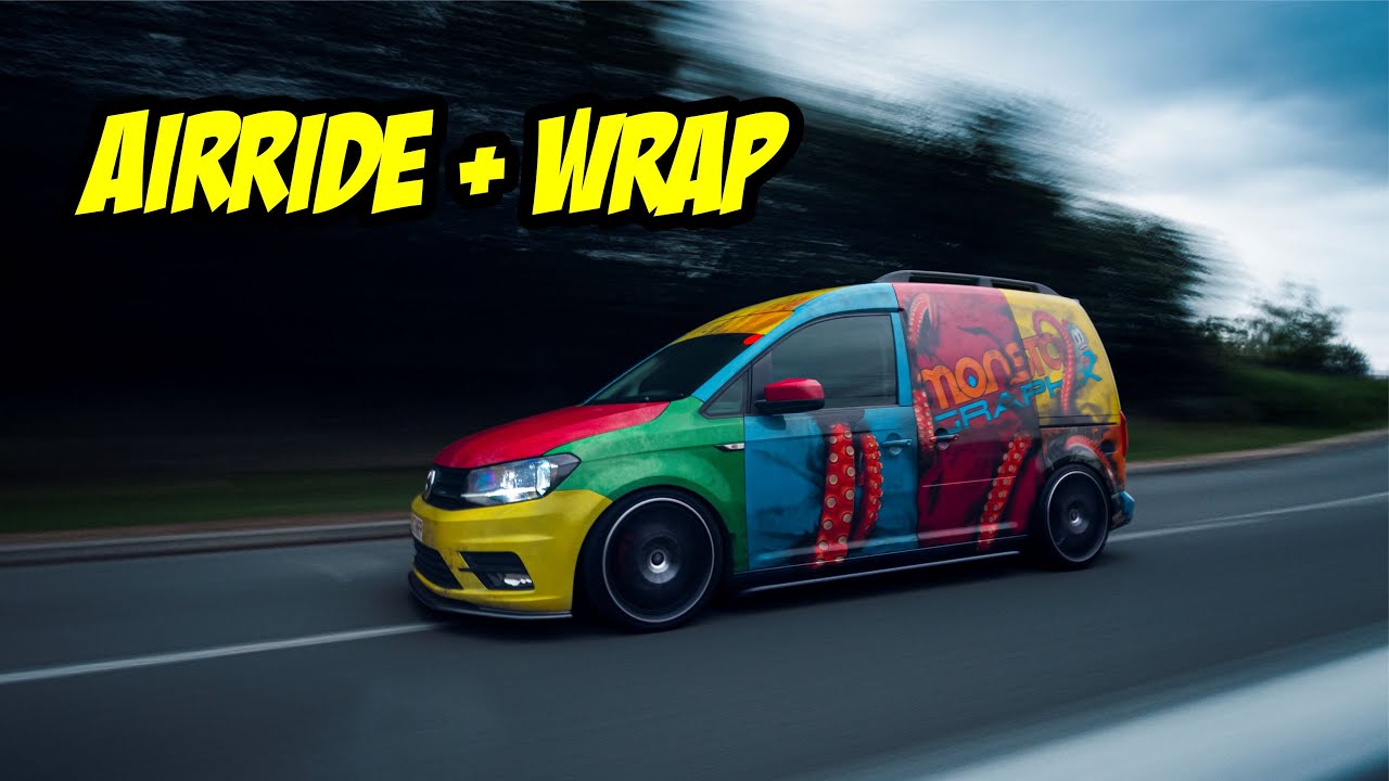 I Fitted Airride and Reflective Wrapped My Caddy - YouTube