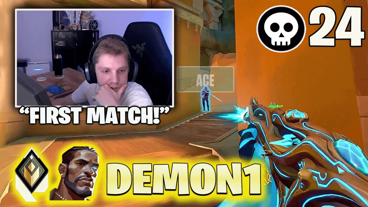 DEMON1 – FIRST GAME ON VETO, FIRST ACE!! | VALORANT #matchmvp - YouTube