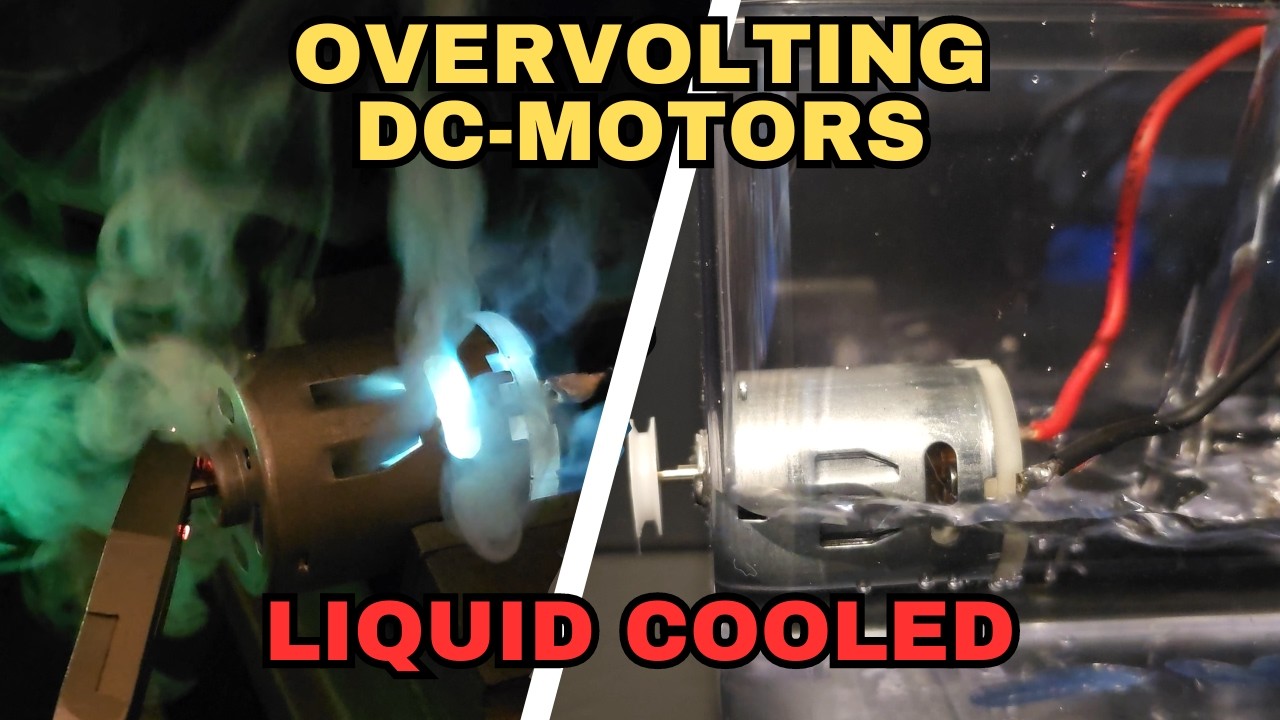 Overvolting DC-Motors. Testing your suggestions! Water, oil, gasoline ...