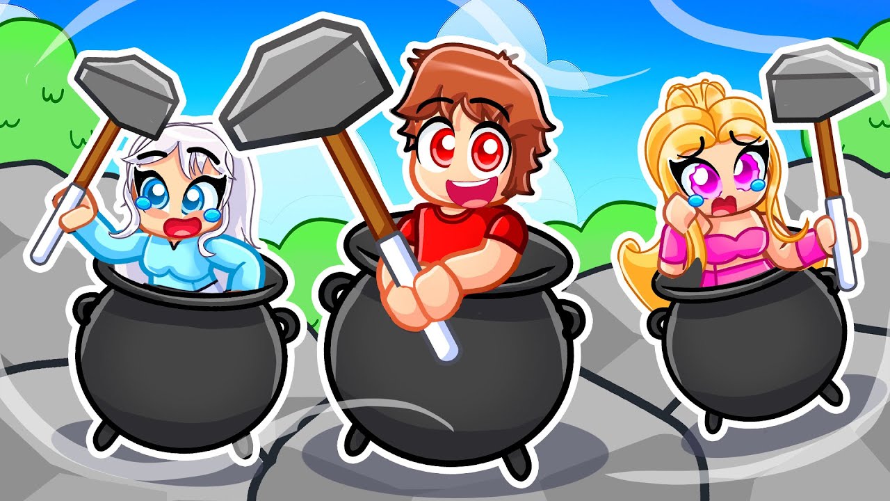 Techy Plays GET OVER IT In Roblox With MY CRAZY FAN GIRLS... - YouTube