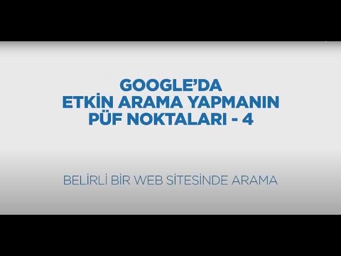 Belirli Bir Web Sitesinde Arama